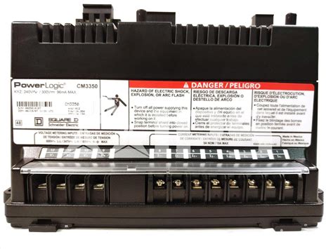 Cm3350 Square D Sqd Powerlogic Kyz 240vac 300vdc 95ma Max With Ioc 44 Board Cm Dvf Display