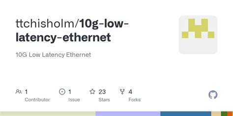 GitHub Ttchisholm 10g Low Latency Ethernet 10G Low Latency Ethernet