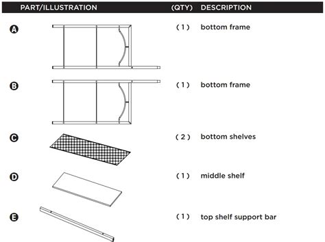Honey Can Do Shf 09575 Natural Hall Tree With Shelves Instruction Manual