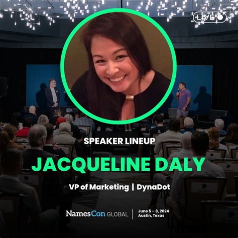 Jacqueline Daly On Linkedin Looking Forward To Seeing Everyone At Namescon Next Week