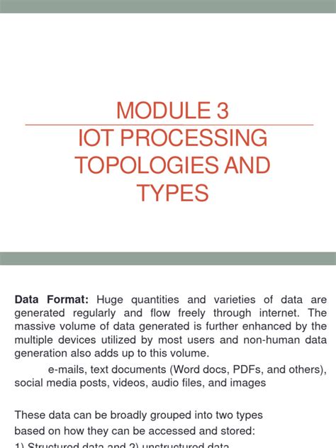 Iot Module 3 Iot Processing Topologies And Types Pdf Computer Network Internet Of Things