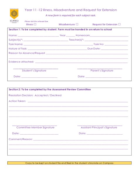 Fillable Online Illnessmisadventureextension Request Form Fax Email Print Pdffiller