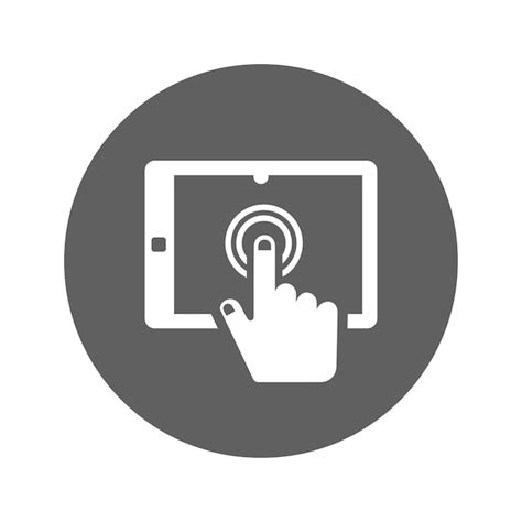 Premium Vector Touchscreen Technology Icon