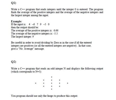 Solved Q1 Write A C Program That Reads Integers Until The