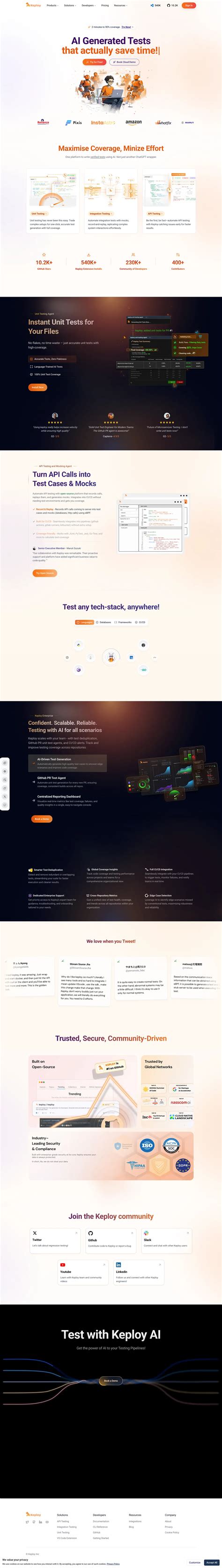 Keploy Ai Powered Testing Agent For Developers
