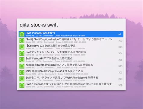 Alfred Qiita Workflow