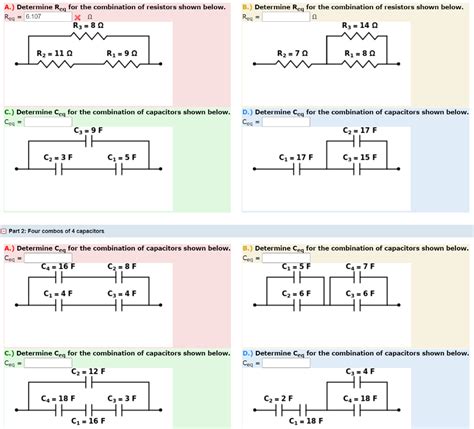 Solved A Determine Req For The Combination Of Resistors Chegg Com