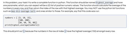 Solved In This Problem Your Task It To Write A Complete Chegg