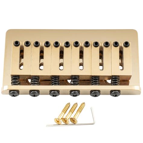 Musiclily Ultra 52 5mm 2 1 16 Inch String Spacing Offset Saddle Hardtail Fixed Bridge Non