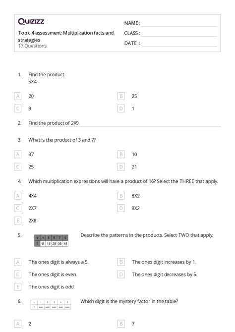 50 Patterns In Three Digit Numbers Worksheets For 4th Year On Quizizz