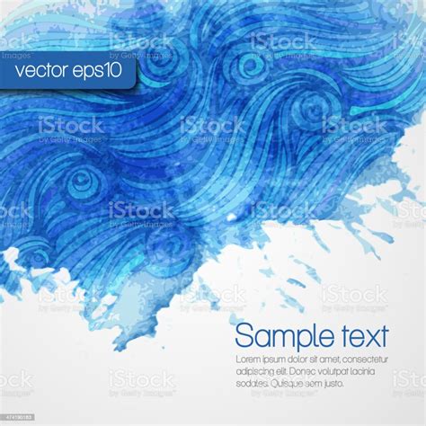 추상적임 아티스틱 배경 워터컬러 블롯 분무에 대한 스톡 벡터 아트 및 기타 이미지 분무 물이 튀는 수채화 Istock