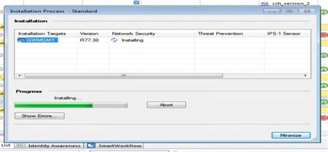 Checkpoint Firewall Policy Rules And Configuration Network Interview