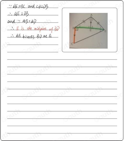 Solved C In The Diagram Cb⊥ Db Ab Ad And Ae Bc Prove That Ae