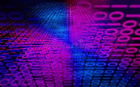 Purple Binary Background