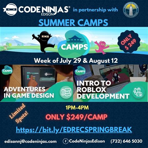Code Ninjas Edison Edison Recreation Summer Camps