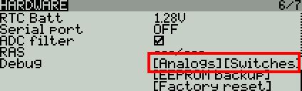 X9D OTX 2 3 0 Analog Inputs Screen Cannot Be Activated Issue 6898 Opentx Opentx GitHub