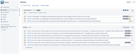 done or resolved issues appear in a scrum board backlog jira atlassian documentation