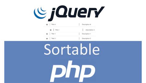 jQuery PHP ve MySQL ile Sürükle Bırak Sıralama Sortable wwPHP