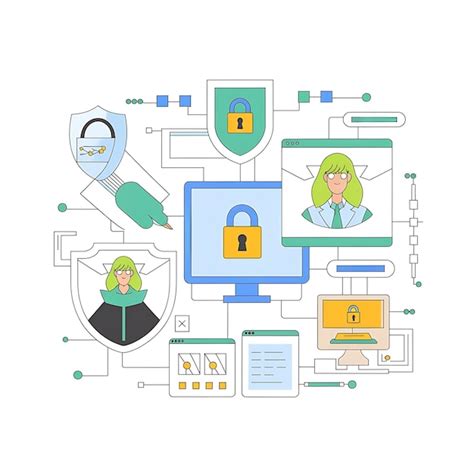 Cyber Security Illustrations Vector File Premium Ai Generated Vector