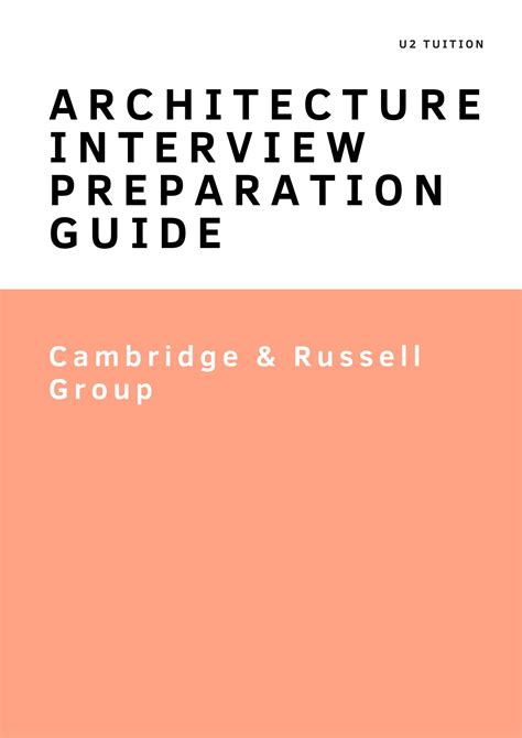 Ultimate Architecture Interview Preparation Guide — U2 Tuition