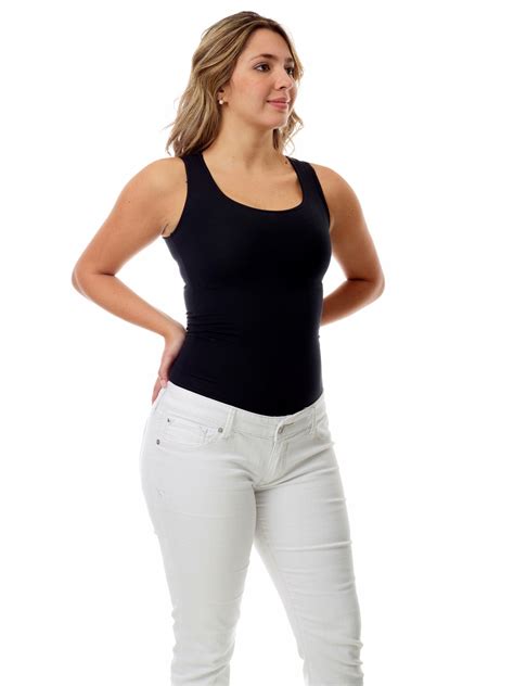 Womens Ultra Light Cotton Spandex Compression Tank Men Compression Shirts Girdles Chest