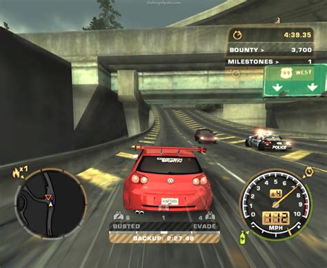 Need For Speed Most Wanted GameCube The King Of Grabs
