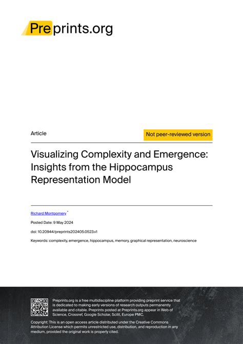 Pdf Visualizing Complexity And Emergence Insights From The