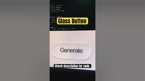 Glass Button Css Only Htmlcss Cssanimation Shorts Youtube