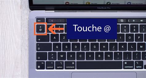 Où se trouve la touche arobase sur le clavier Mac AnalogicTech