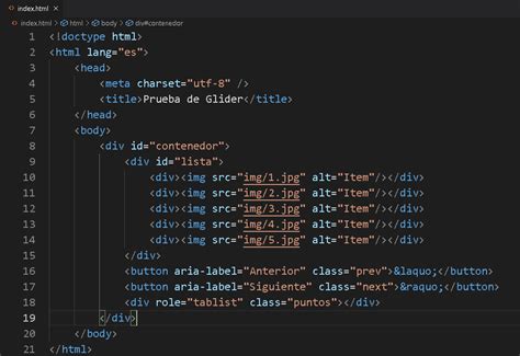 Cómo crear slider de imágenes JavaScript con Glider Cable Naranja