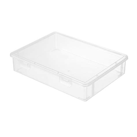 Household Document Storage Box A4 Size Transparent File Holder For Important Files Household