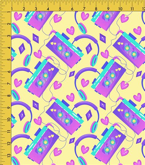 Neon Yellowpurpleteal Retrocassette Player Exclusive Print Olgas