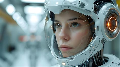 Abstract Futuristic Robot Automation Process In Global Network With Cybersecurity Measures