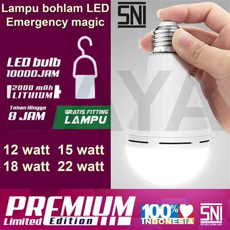 Jual Lampu Otomatis Nyala Saat Mati Lampu Bohlam Lampu Emergency Led Sx Watt Others Lampu