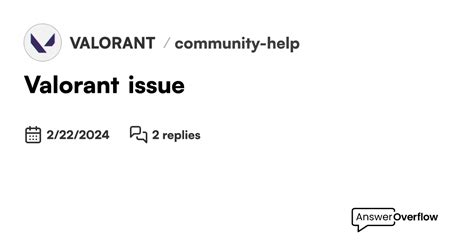 Valorant Issue Valorant