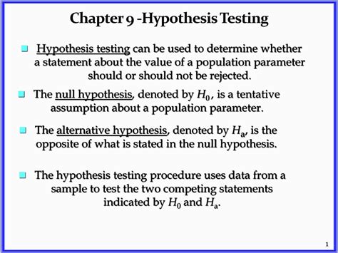 Hypothesis Testing Presentation Hypothesis Testing Slide Geeks