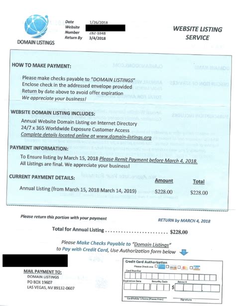 The Domain Listings Letter Is A Scam Aurise Creative Web Design Blog