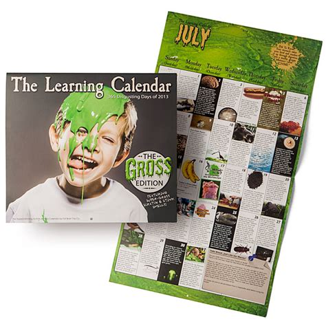 2013 Learning Calendar Of Gross Scientific Things Geekalerts
