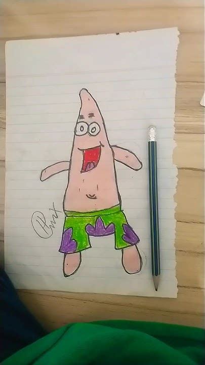 I Draw Patrick Star Sketch And So Funny 😂🤣 Funny Art Sketch Cartoon Patrickstar Shorts