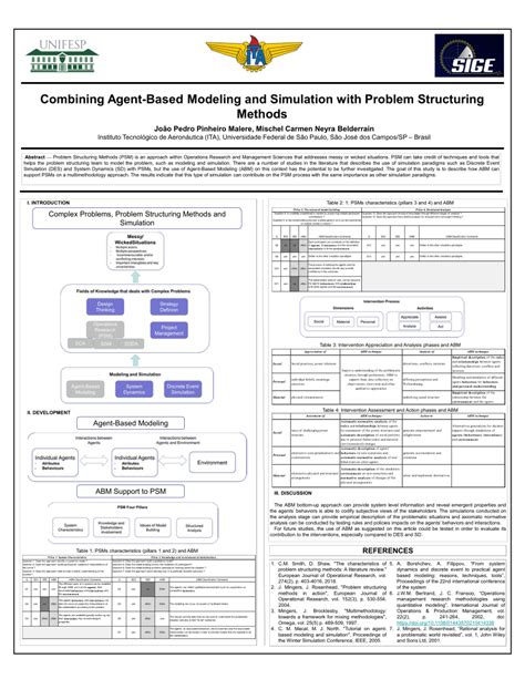 Pdf Combining Agent Based Modeling And Simulation With Problem Structuring Methods
