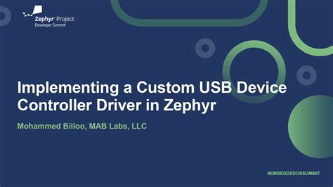 implementing a custom usb device controller driver in zephyr mohammed