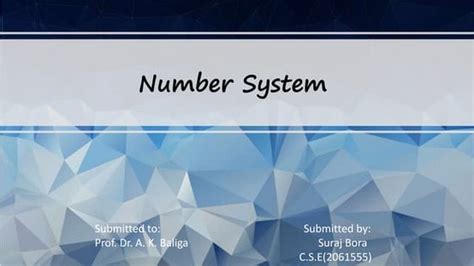 Ppt On Number System Pptx Computing Technology And Computing