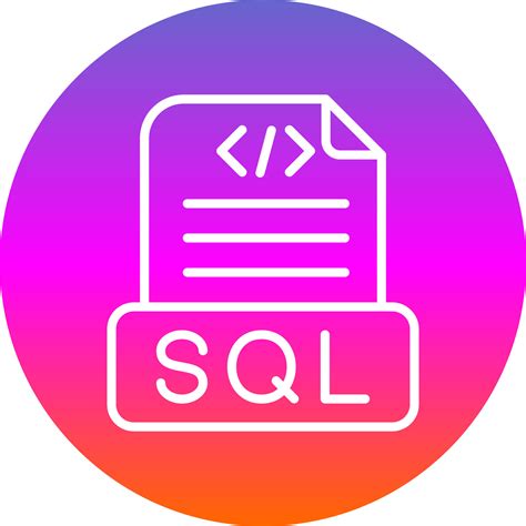 Sql File Vector Icon Design 15810702 Vector Art At Vecteezy