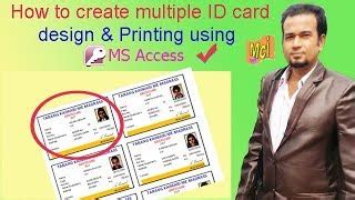 How To Create Multiple ID Card Design U Printing Us Doovi