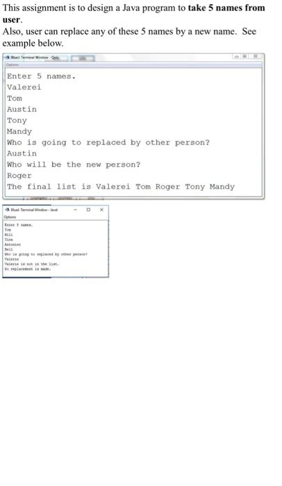 Solved Can You Help Me With This Assignment The Language Is
