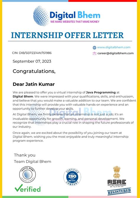 Jatin Kumar On Linkedin Intern Digitalbhem Javaprogramming Java