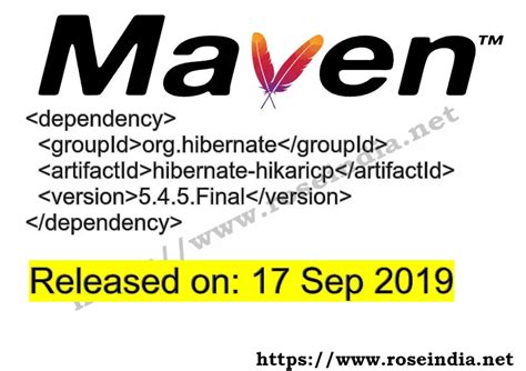 Org Hibernate Hibernate Hikaricp Version 5 4 5 Final Maven Dependency