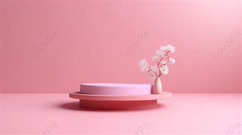 실내 테이블 연단 디스플레이 생생한 핑크 3d 렌더링 연단 배경 제품 디스플레이 배경 지휘대 배경 이미지 Hd 연단 제품 디스플레이 지휘대 배경 사진 무료