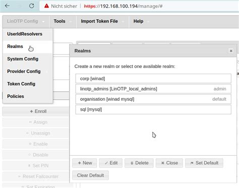 1 3 4 configuring realms — linotp documentation
