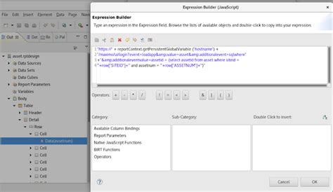 maximo works maximo server host name for hyperlink in birt report